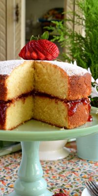 Jam Filled Vanilla Layer Cake - Lord Byron's Kitchen