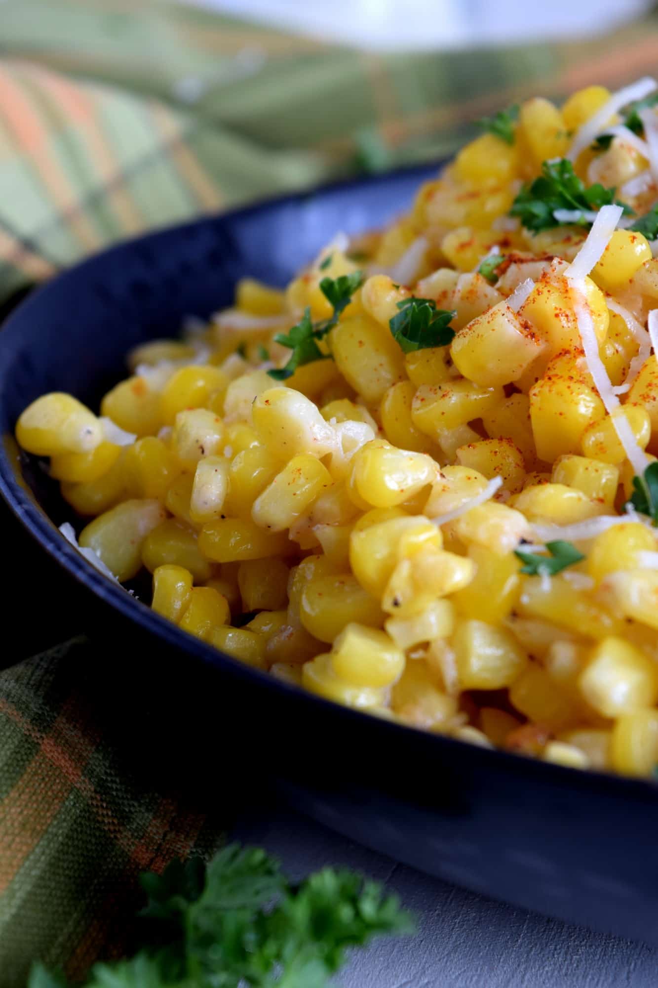 Seasoned Creamy Cheesy Sweet Corn - Lord Byron's Kitchen