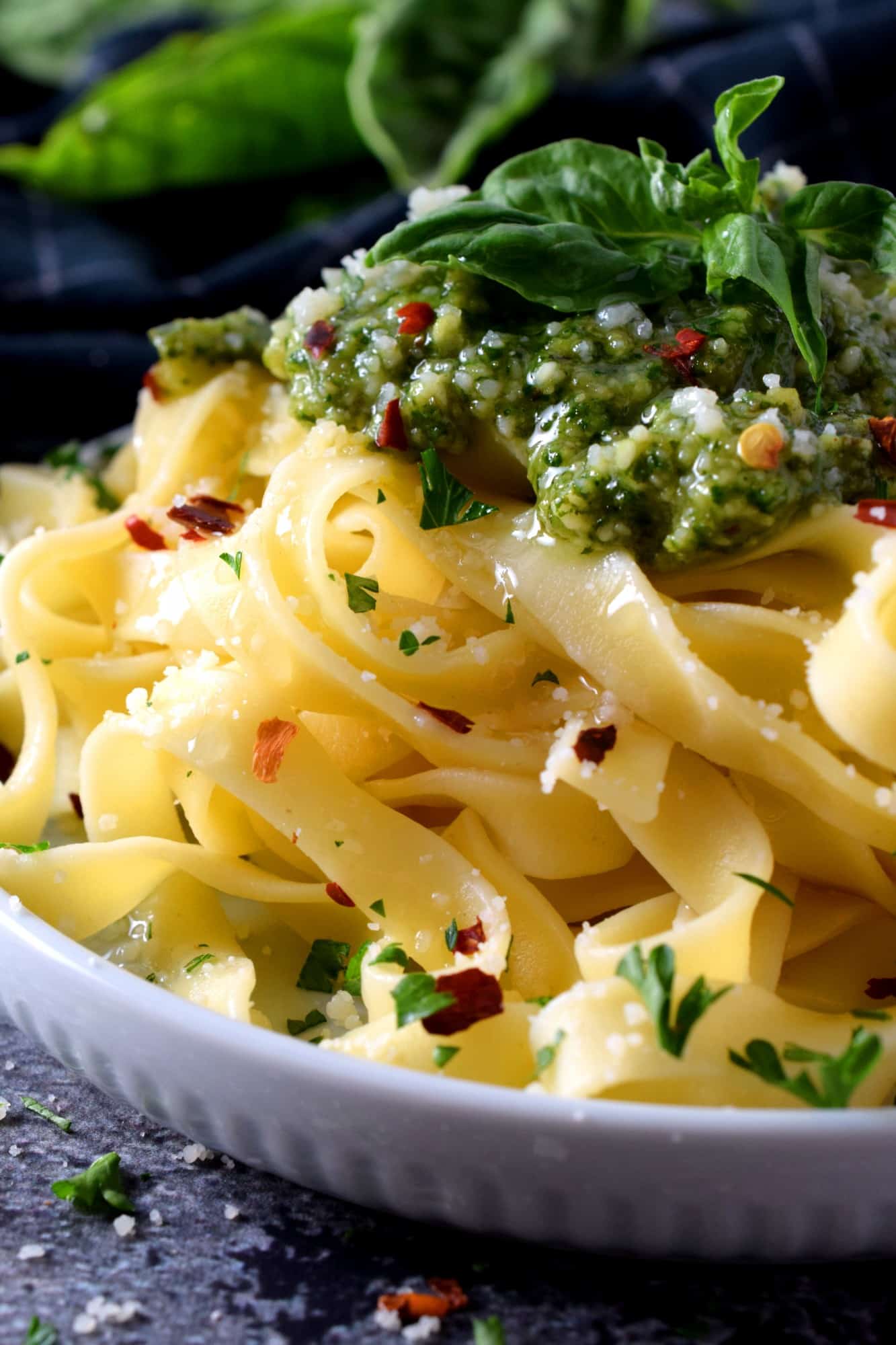 Peppery Double Parmesan Basil Pesto - Lord Byron's Kitchen