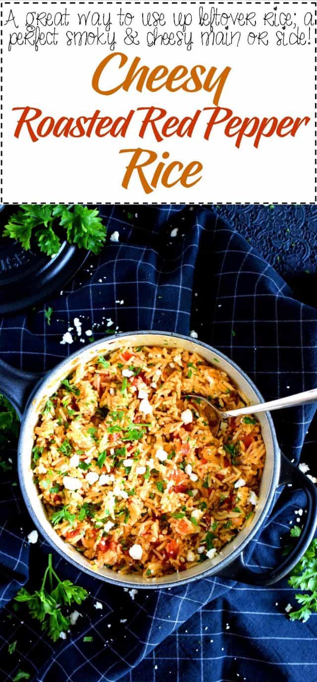 Cheesy Roasted Red Pepper Rice - Lord Byron's Kitchen