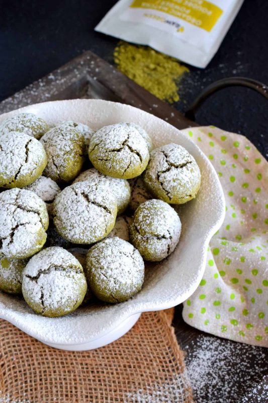 Matcha Green Tea Snowballs - Lord Byron's Kitchen