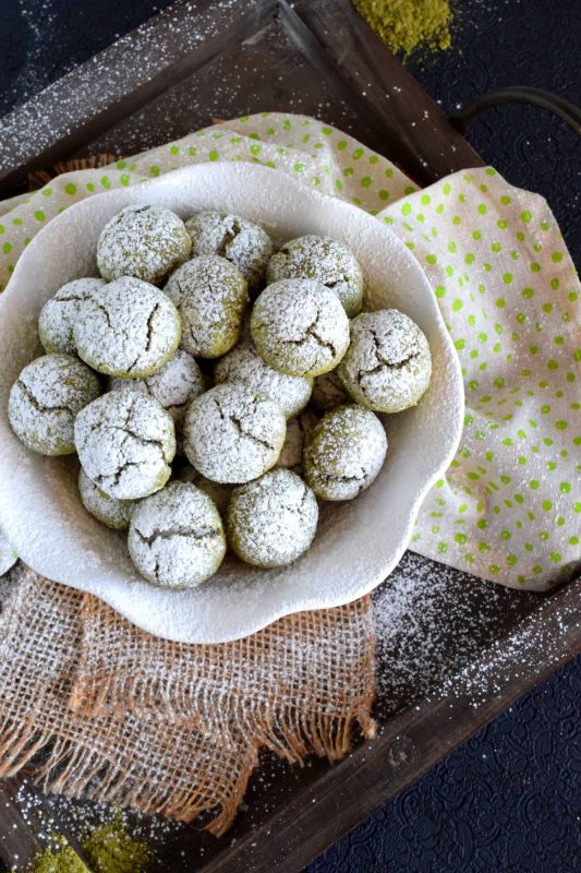 Matcha Green Tea Snowballs - Lord Byron's Kitchen