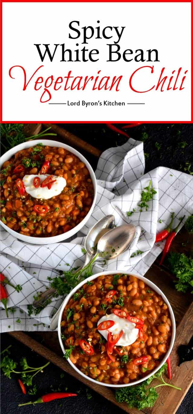 Cheesy Bean Chili with Pasta - Lord Byron's Kitchen