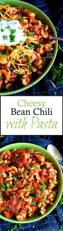 Cheesy Bean Chili with Pasta - Lord Byron's Kitchen