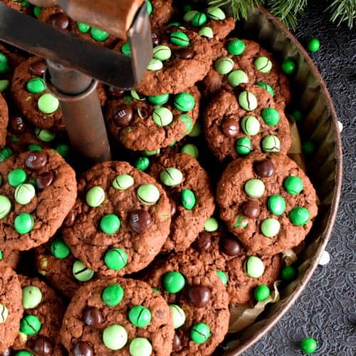 Mint Chocolate M&M Cookies - Lord Byron's Kitchen