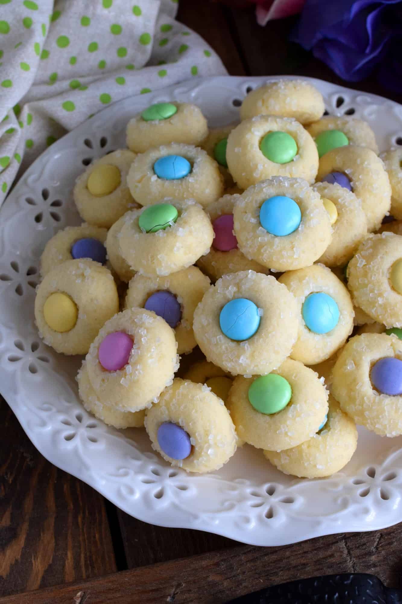 Easter Bunny Button Cookies - Lord Byron's Kitchen