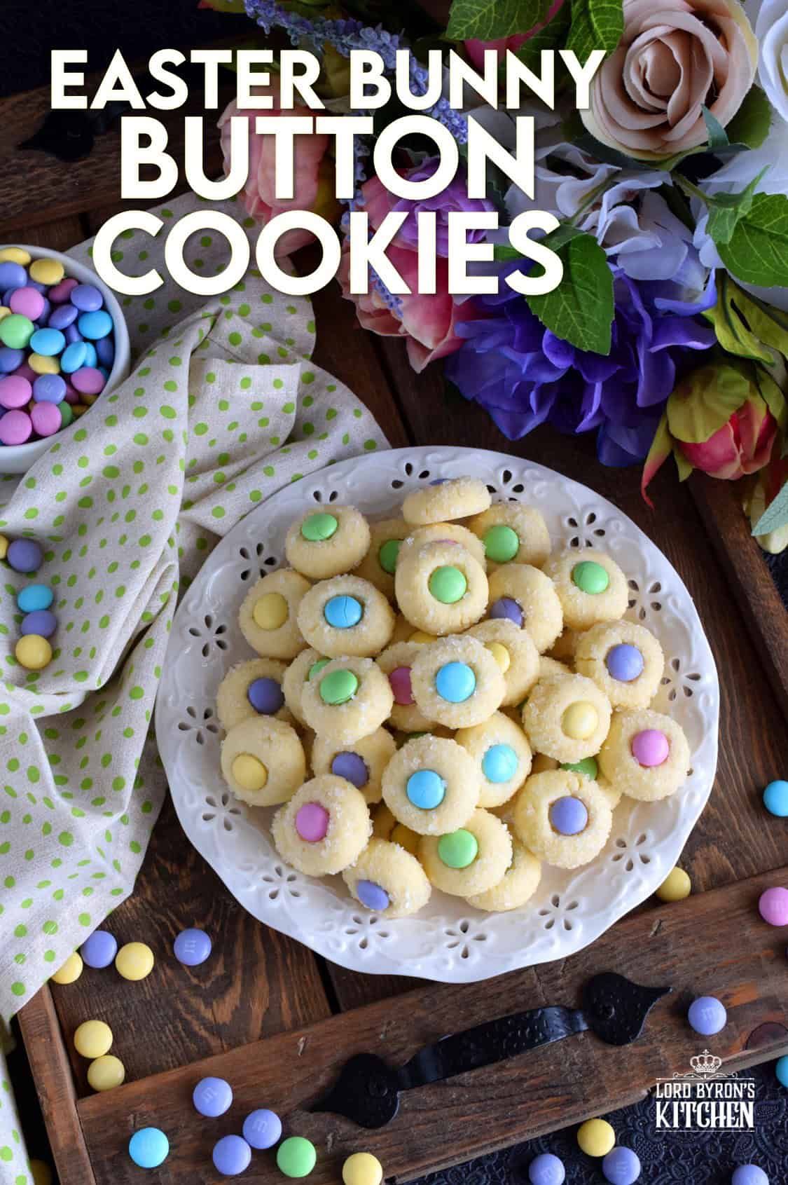 Easter Bunny Button Cookies - Lord Byron's Kitchen