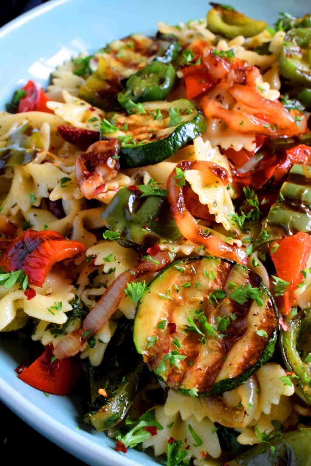 Grilled Vegetable Pasta Salad - Lord Byron's Kitchen