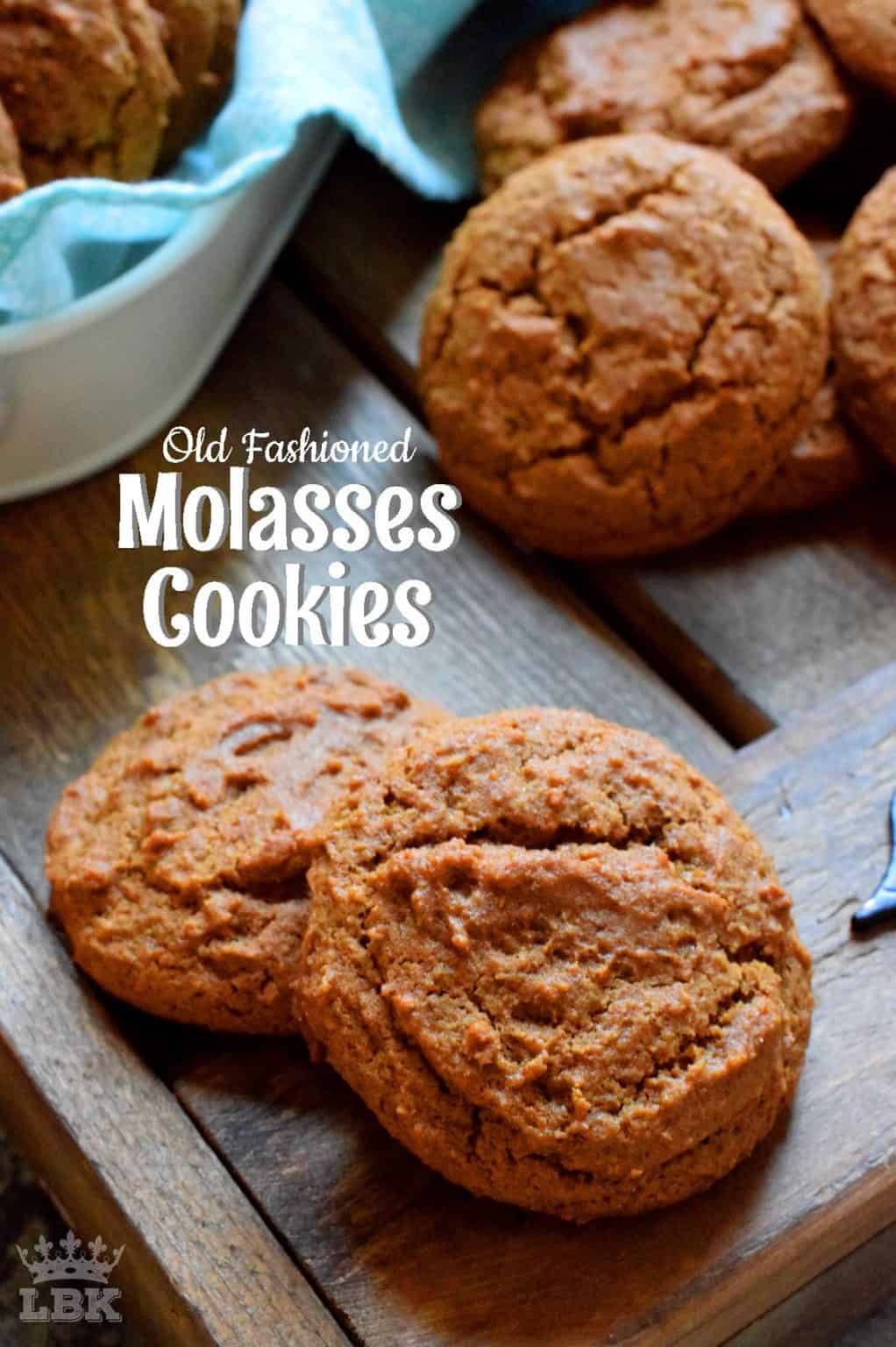 Old Fashioned Molasses Cookies - Lord Byron's Kitchen