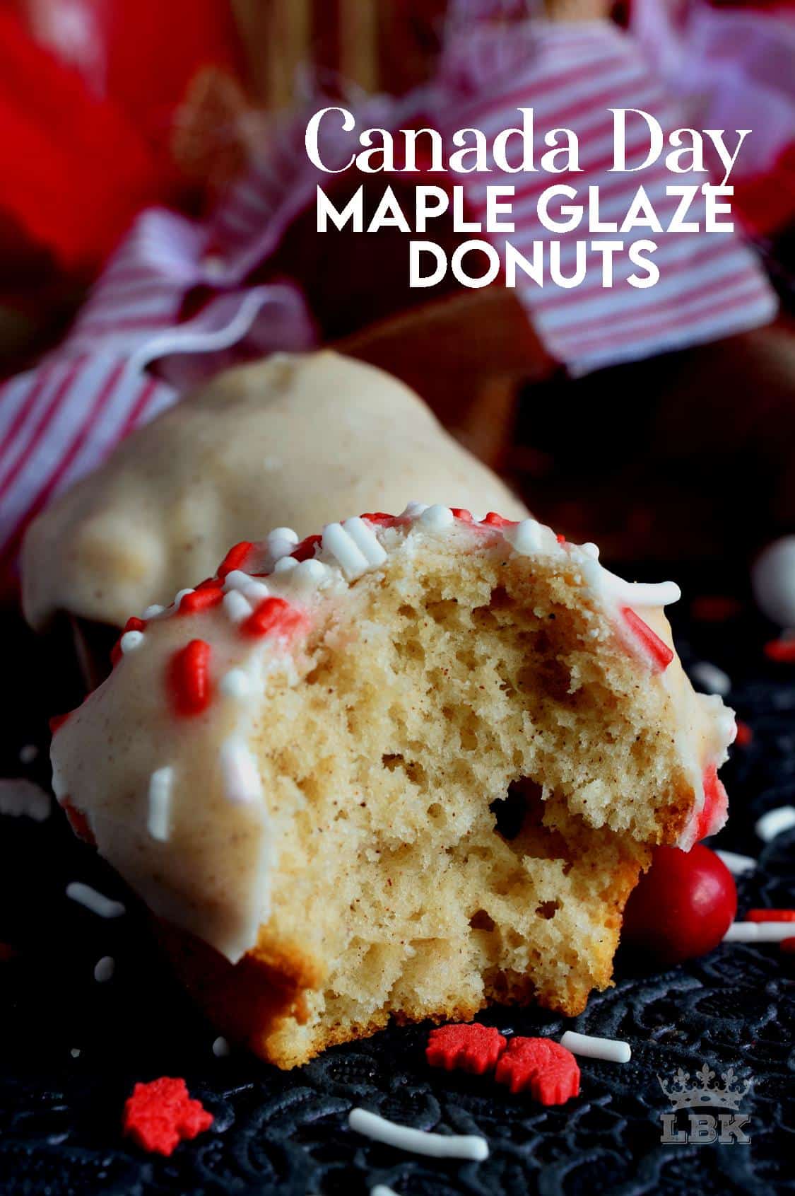 Canada Day Maple Glazed Mini Muffins - Lord Byron's Kitchen