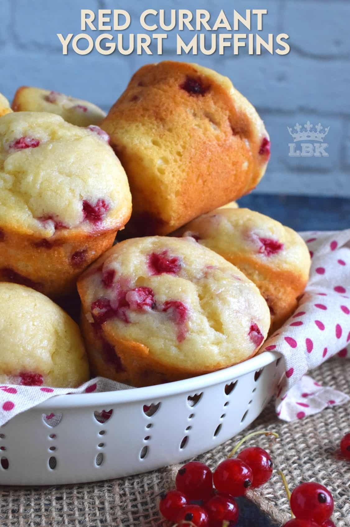 Red Currant Yogurt Muffins - Lord Byron's Kitchen