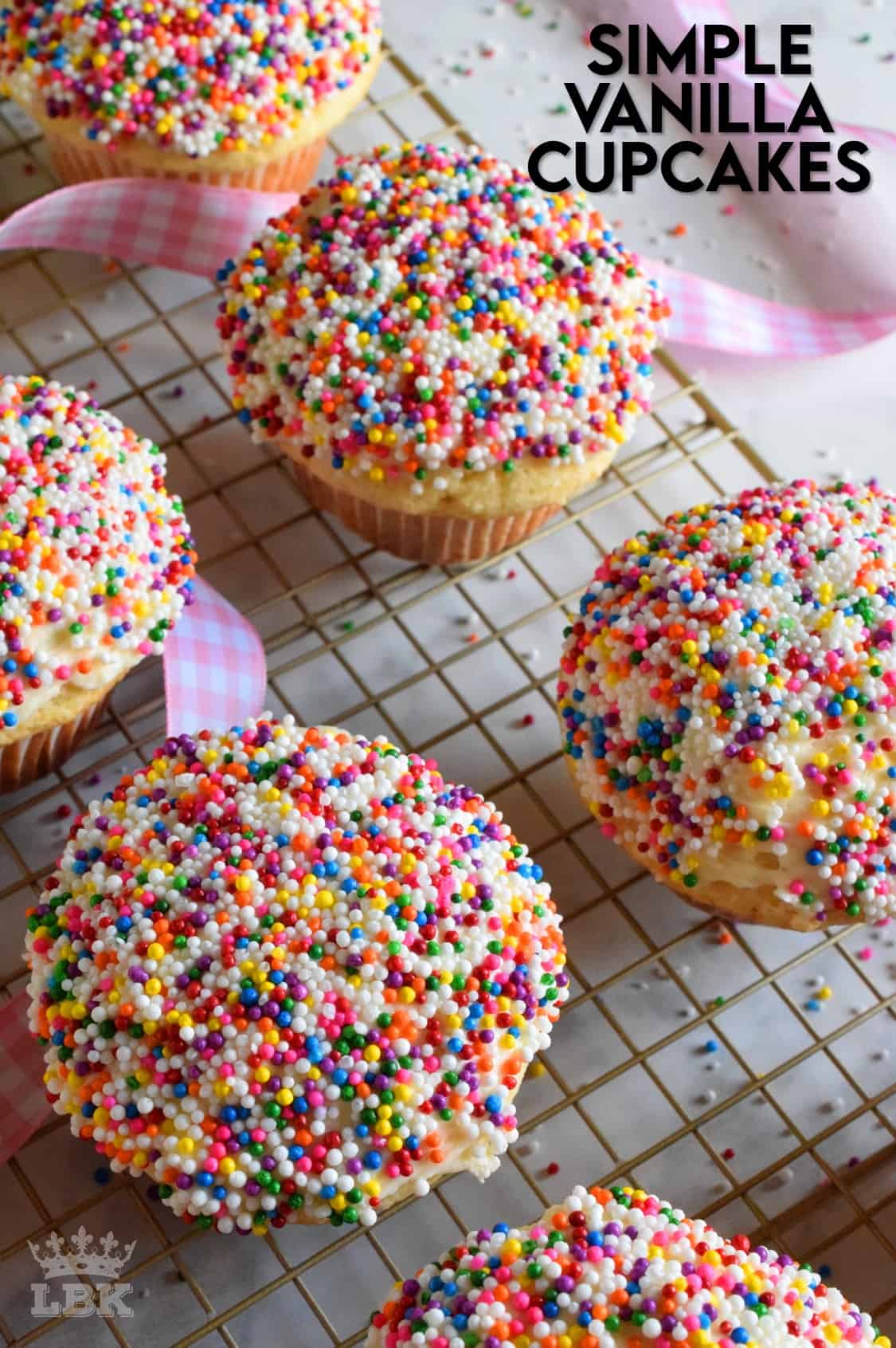 Simple Vanilla Cupcakes - Lord Byron's Kitchen
