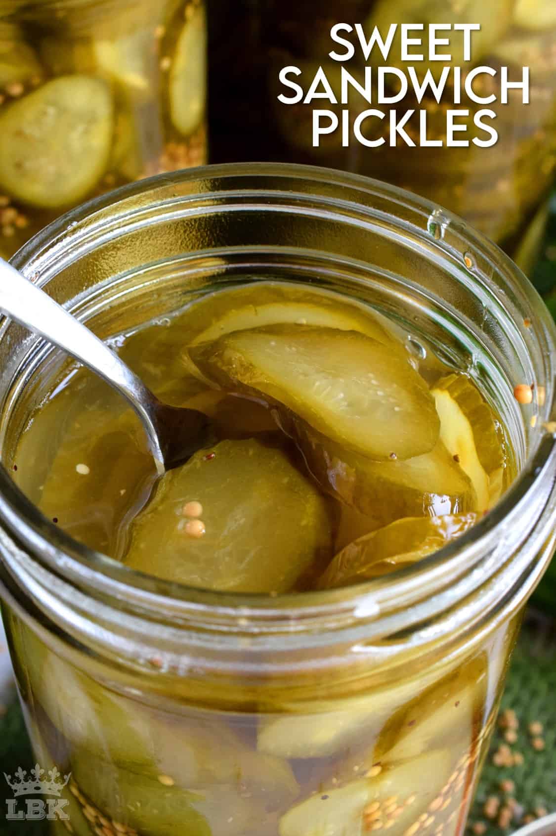 Sweet Sandwich Pickles - Lord Byron's Kitchen