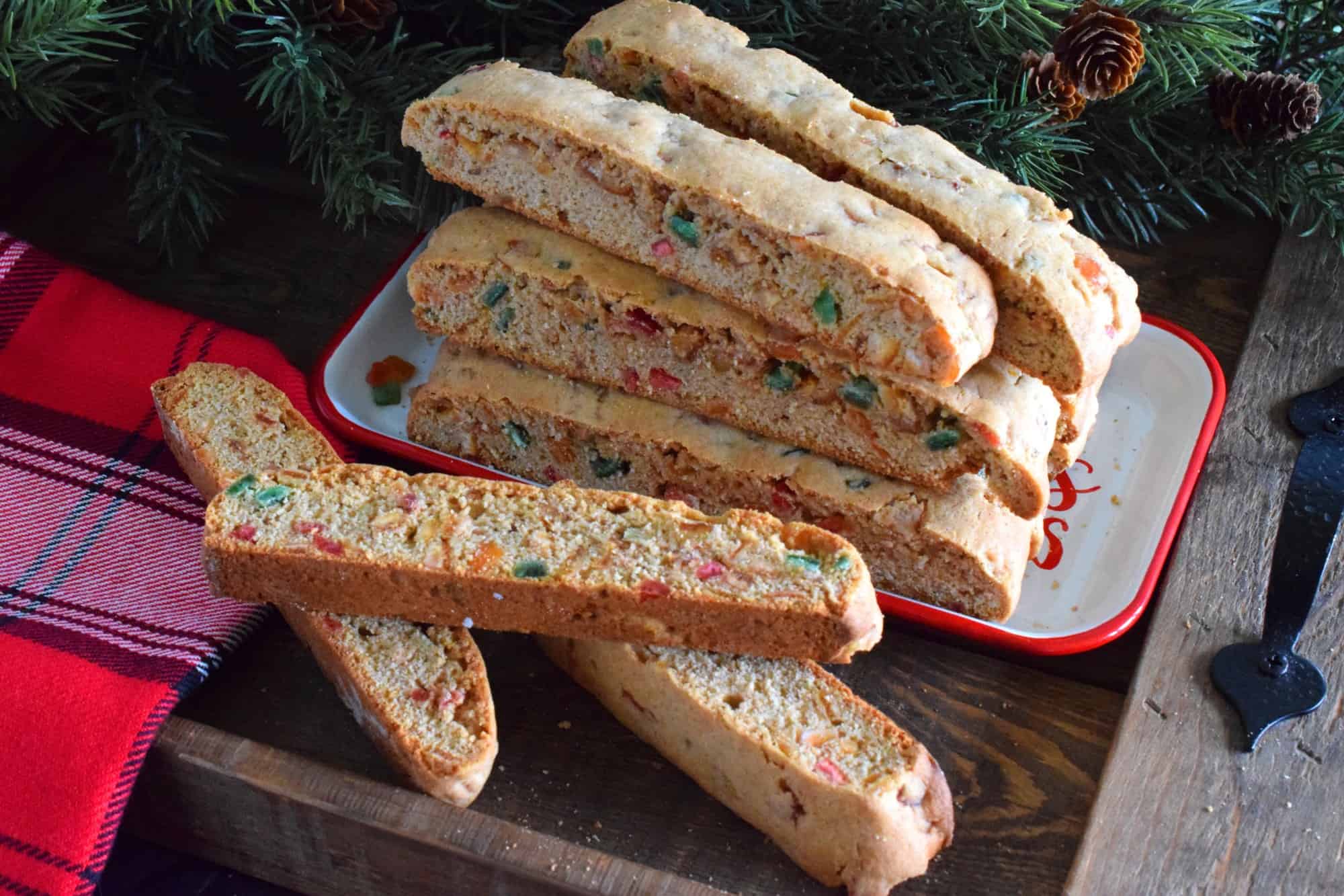 Christmas Fruitcake Biscotti - Lord Byron's Kitchen