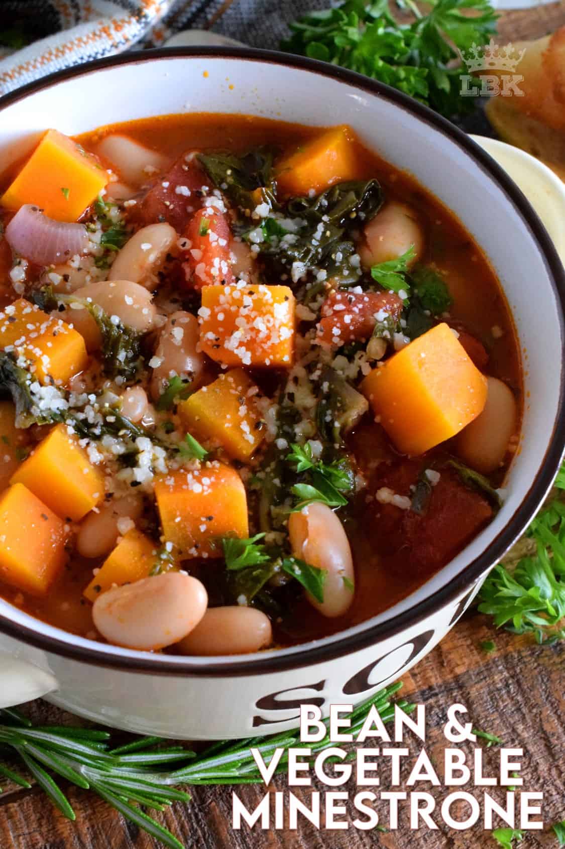 Bean and Vegetable Minestrone - Lord Byron's Kitchen