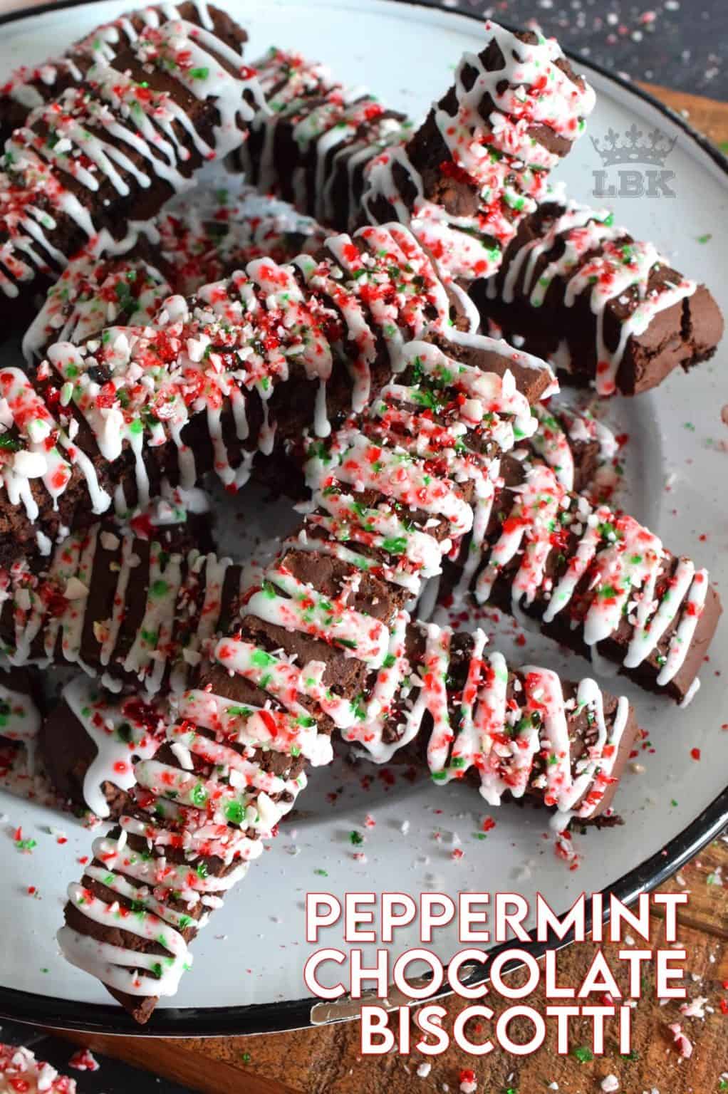 Peppermint Chocolate Biscotti - Lord Byron's Kitchen