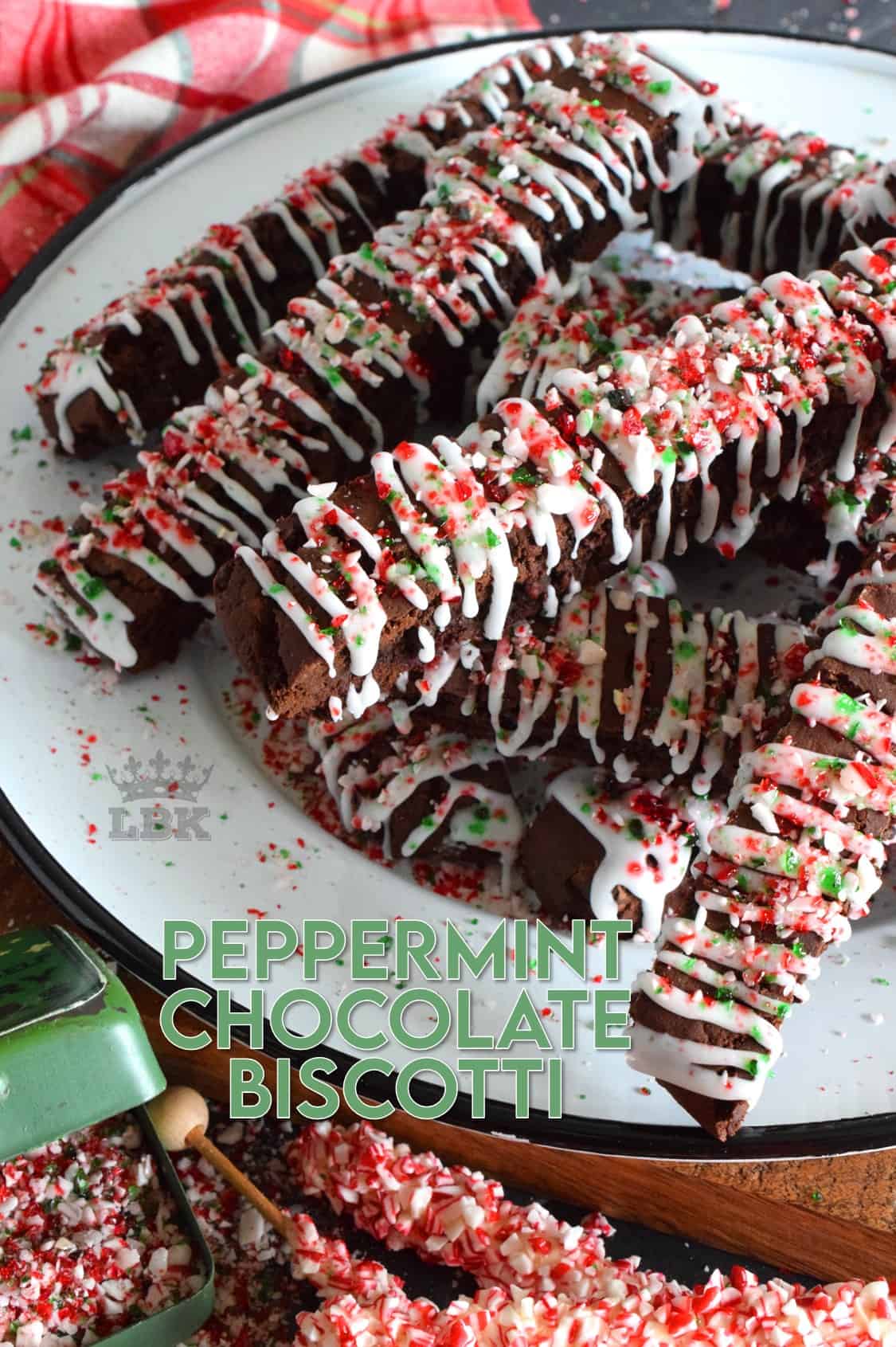 Peppermint Chocolate Biscotti - Lord Byron's Kitchen