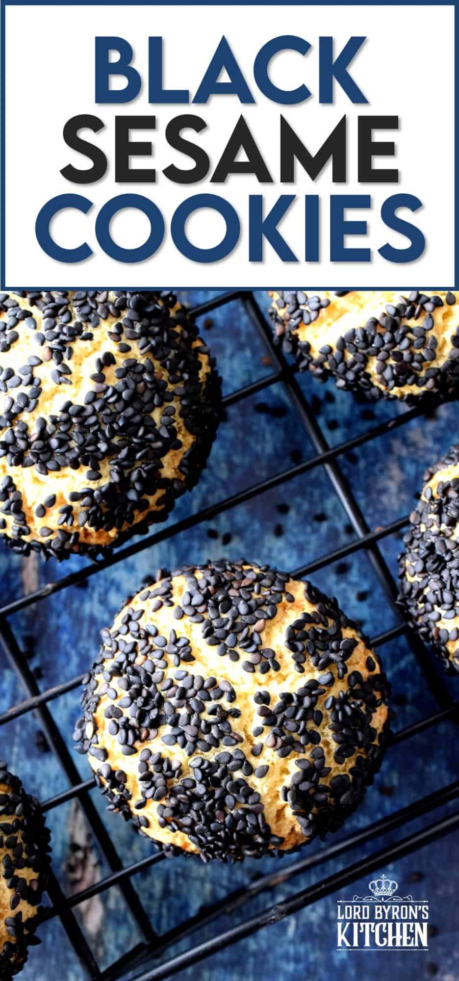Black Sesame Citrus Cookies - Lord Byron's Kitchen