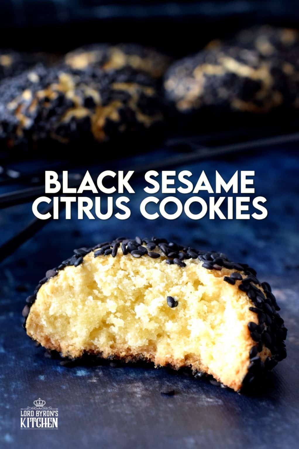 Black Sesame Citrus Cookies - Lord Byron's Kitchen