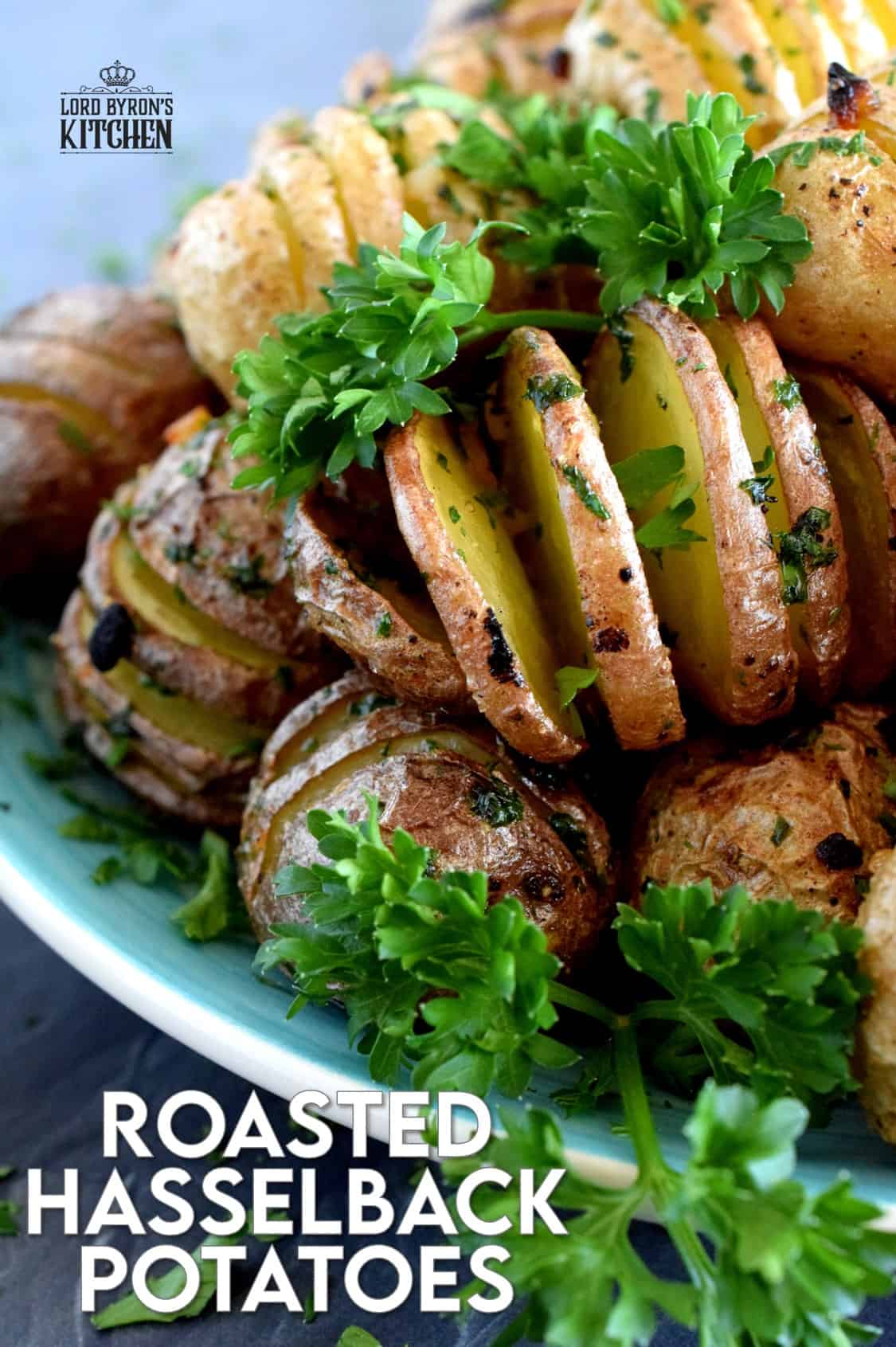 Roasted Hasselback Potatoes - Lord Byron's Kitchen