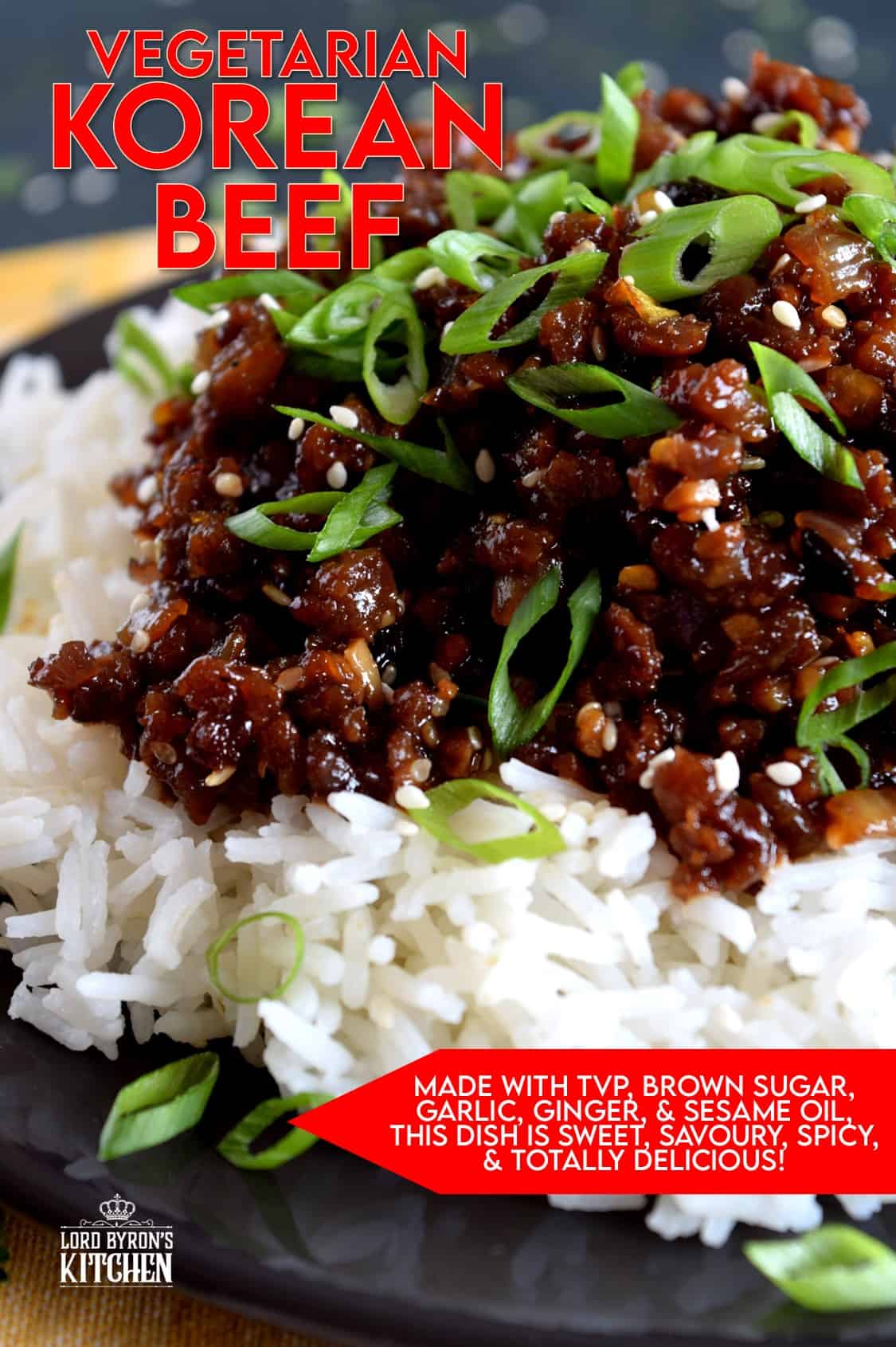 Vegetarian Korean Beef - Lord Byron's Kitchen