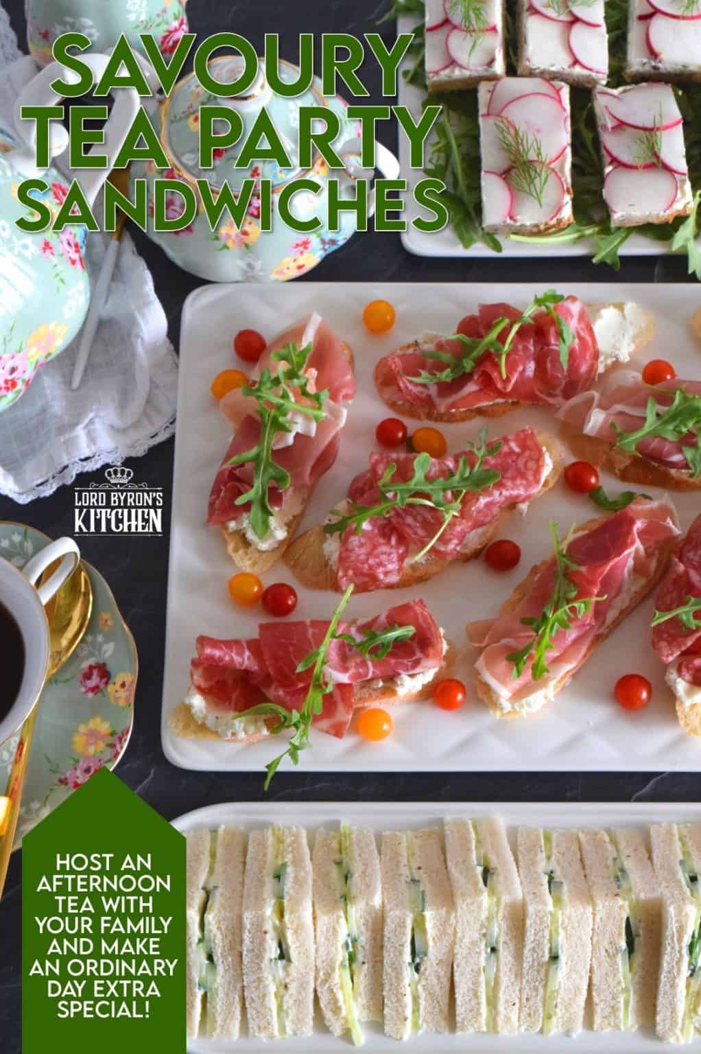 Savoury Tea Party Sandwiches - Lord Byron's Kitchen
