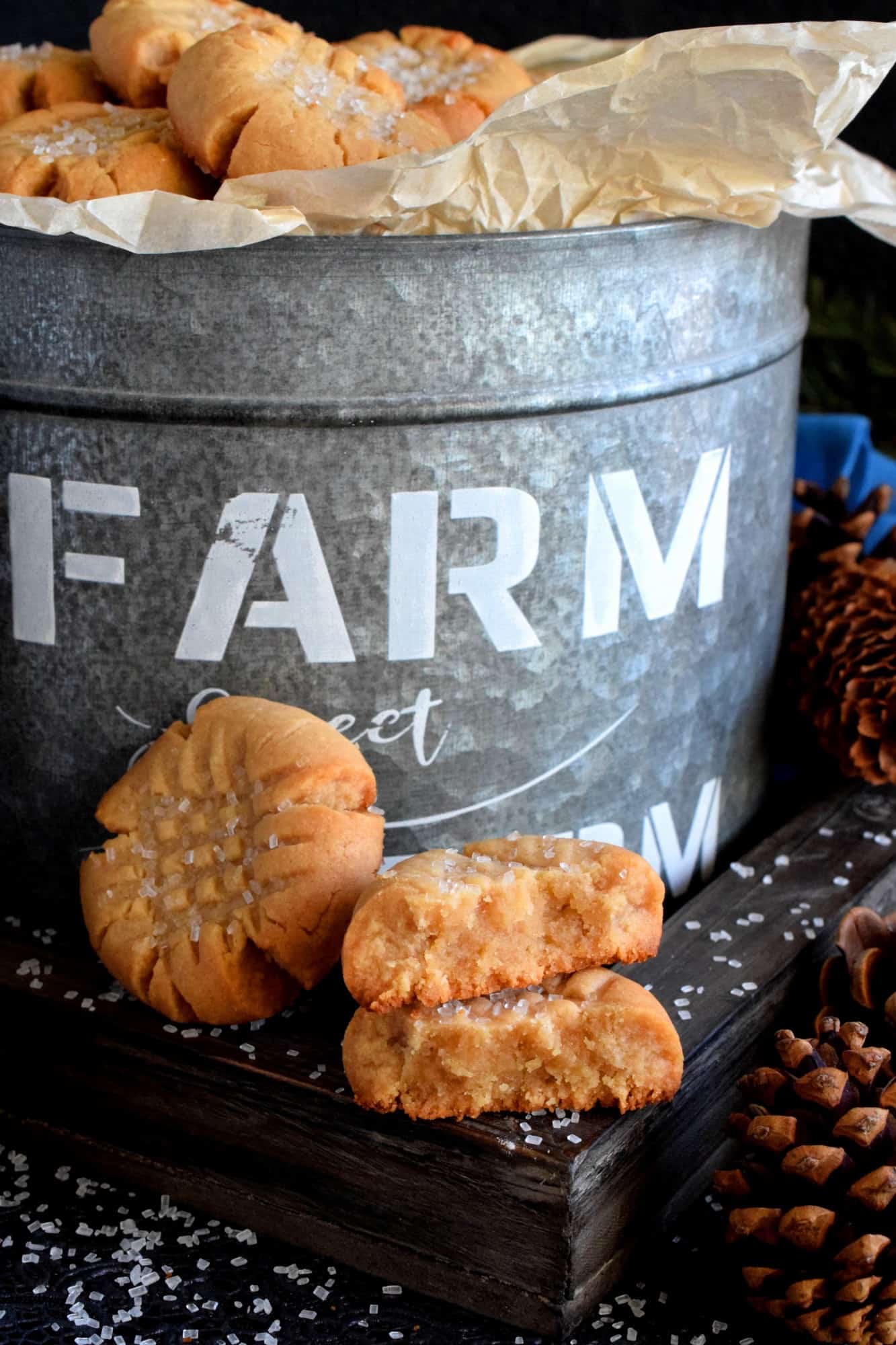 Peanut Butter Shortbread Cookies - Lord Byron's Kitchen