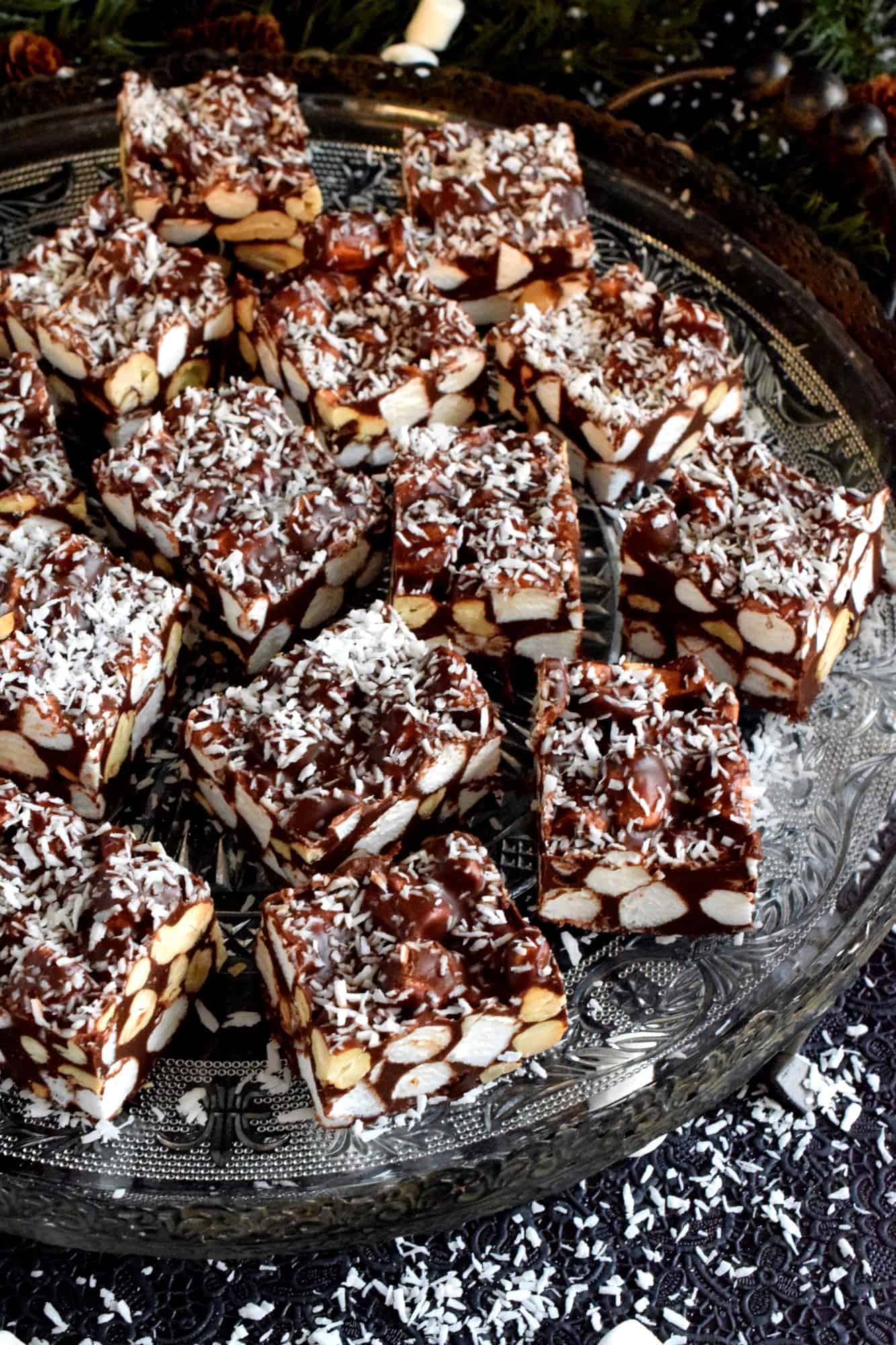 Rocky Road Fudge Squares - Lord Byron's Kitchen