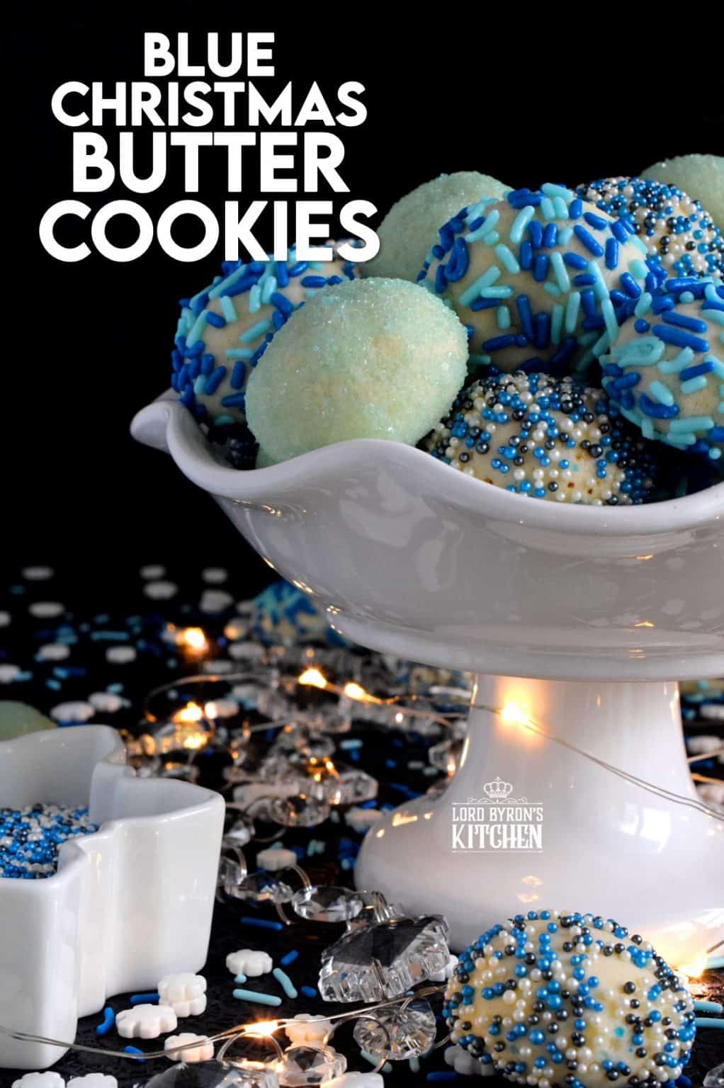 Blue Christmas Butter Cookies - Lord Byron's Kitchen