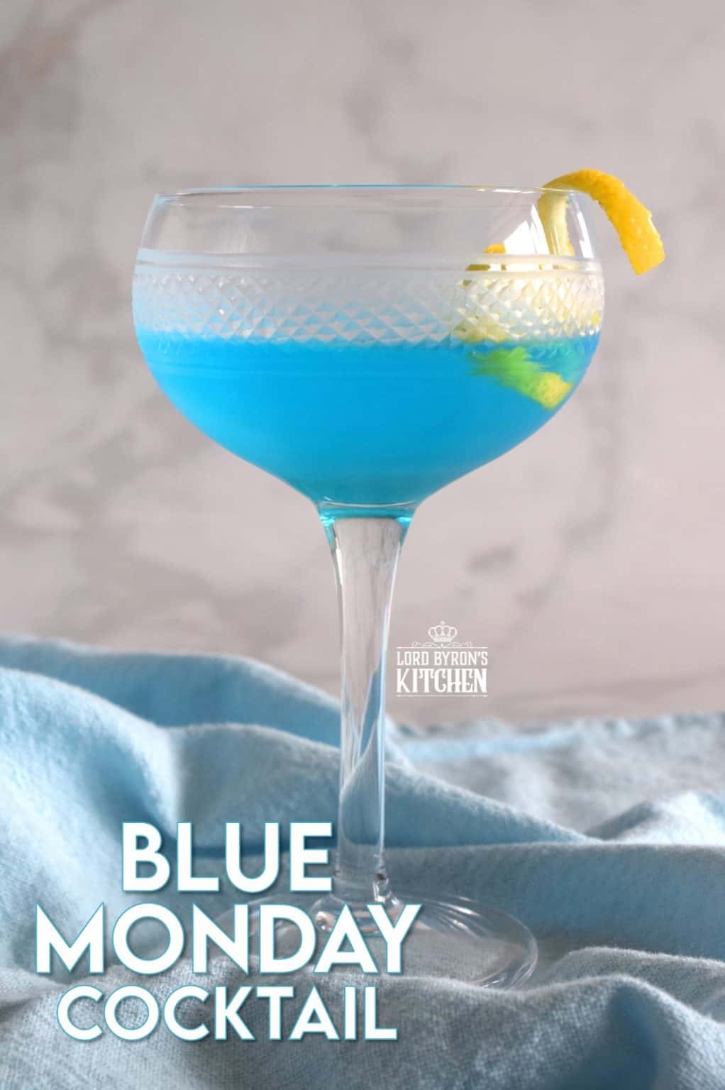 Blue Monday Cocktail - Lord Byron's Kitchen