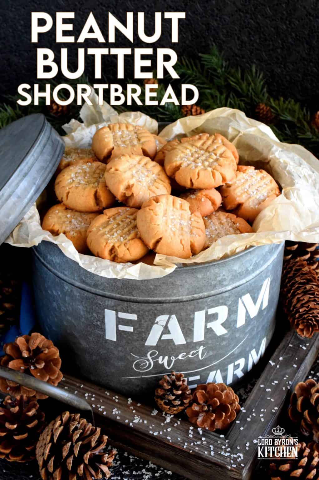 Peanut Butter Shortbread Cookies - Lord Byron's Kitchen