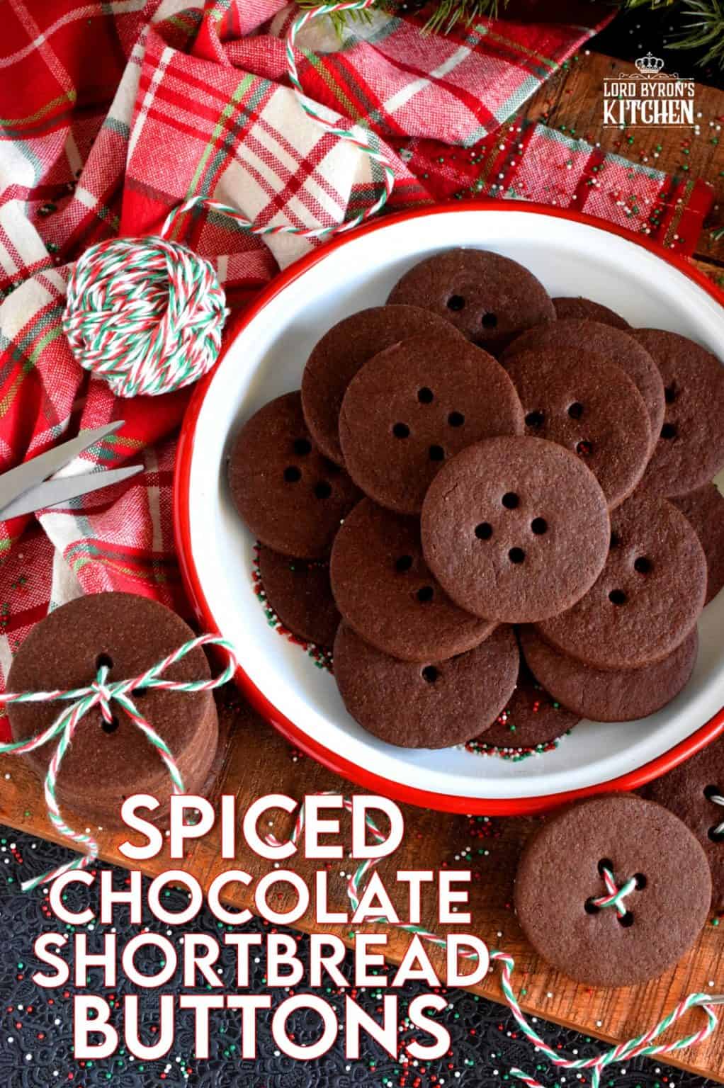 Spiced Chocolate Shortbread Buttons - Lord Byron's Kitchen