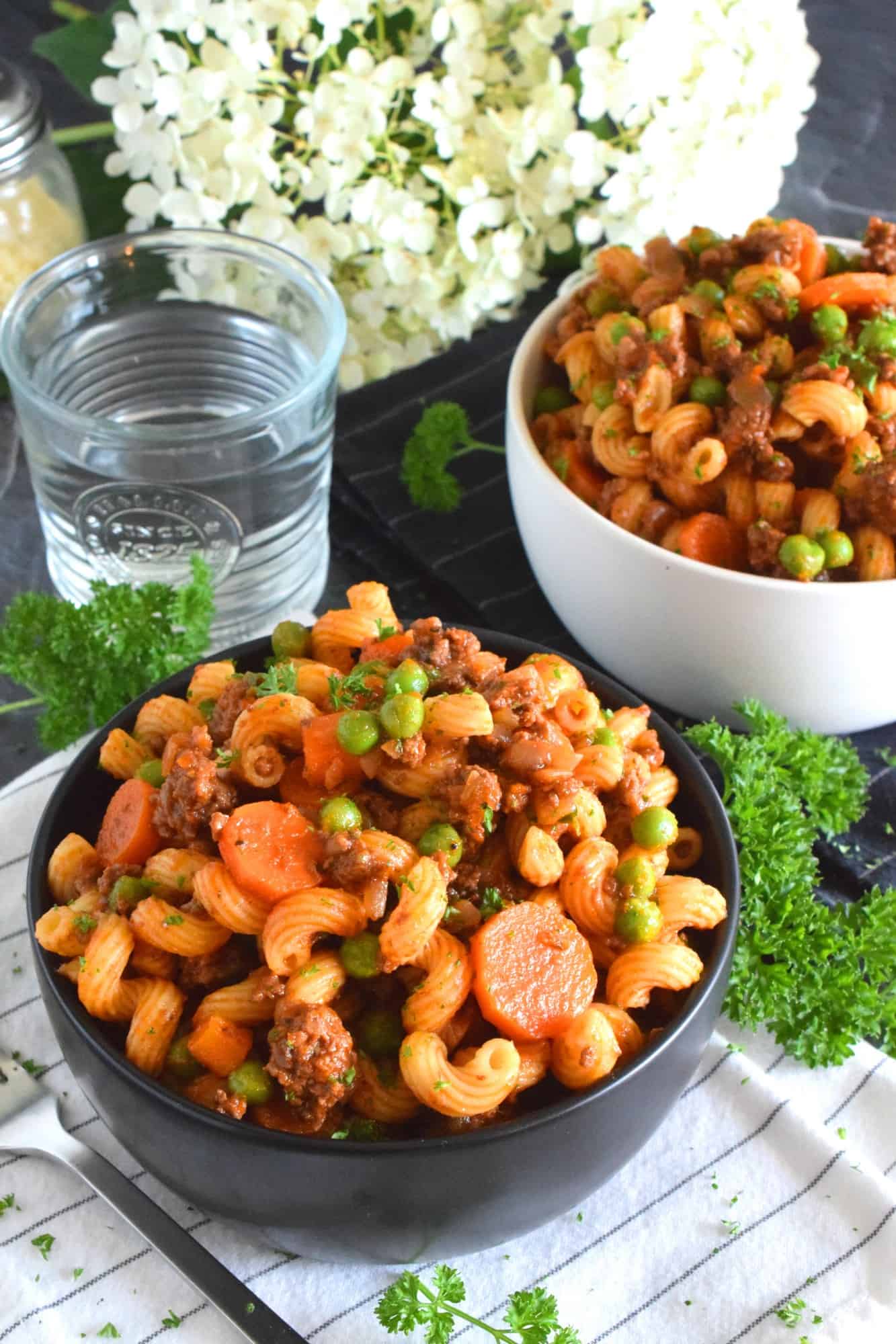 Savoury Ground Beef Pasta - Lord Byron's Kitchen