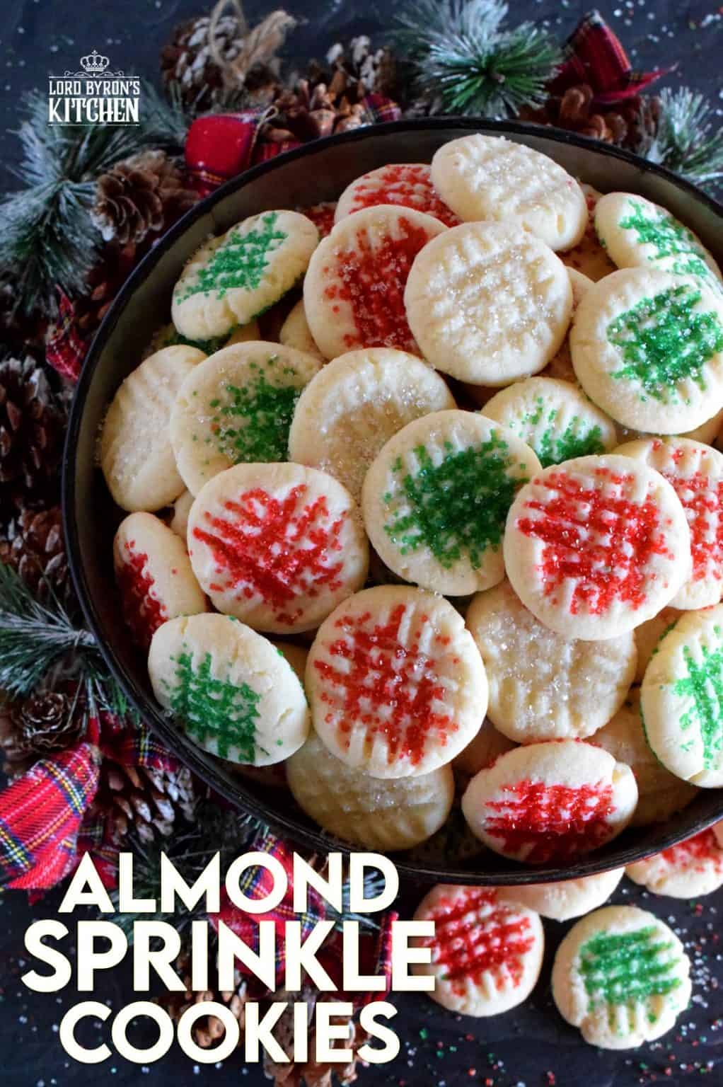 Almond Sprinkle Cookies - Lord Byron's Kitchen