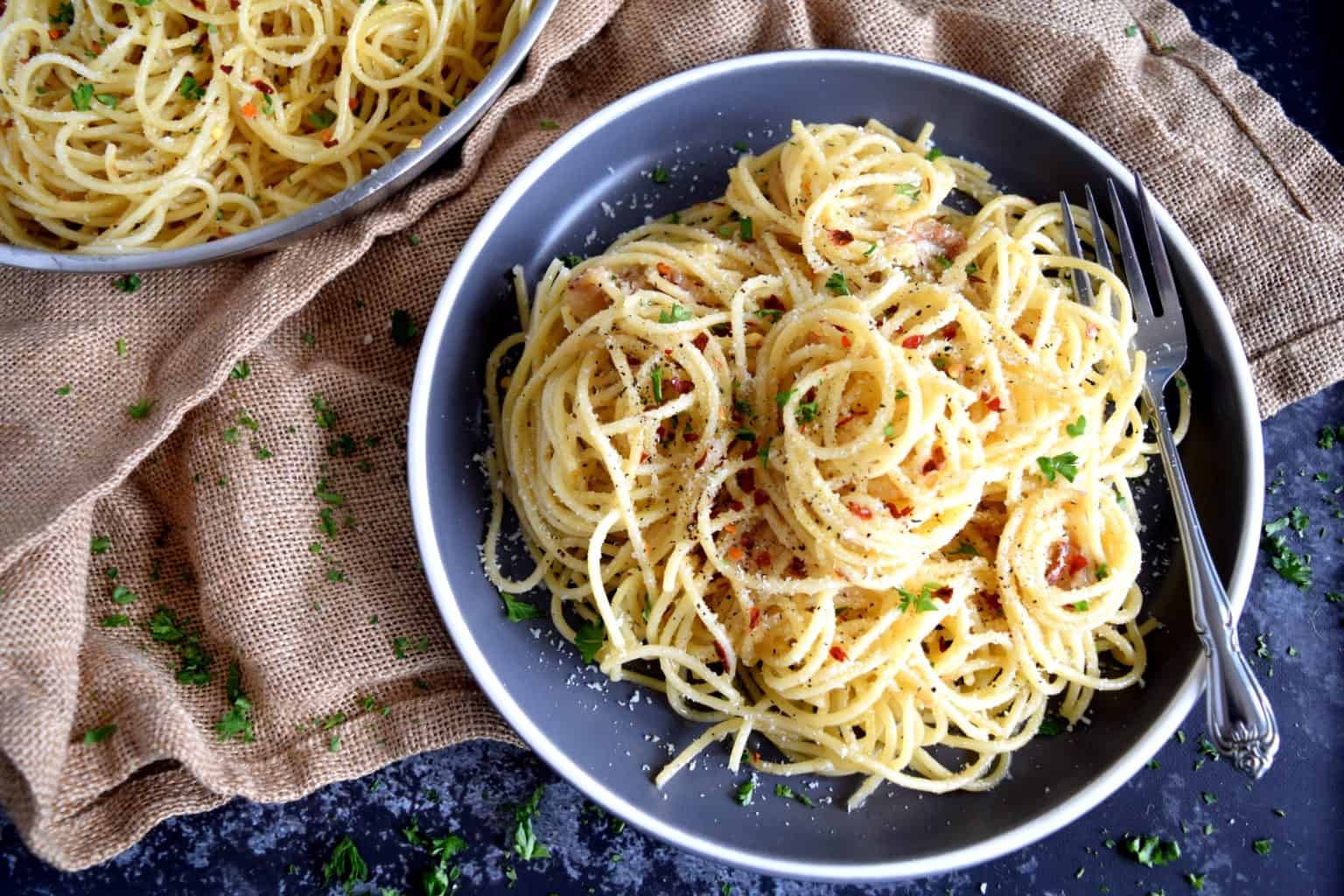 Roasted Garlic Spaghetti - Lord Byron's Kitchen