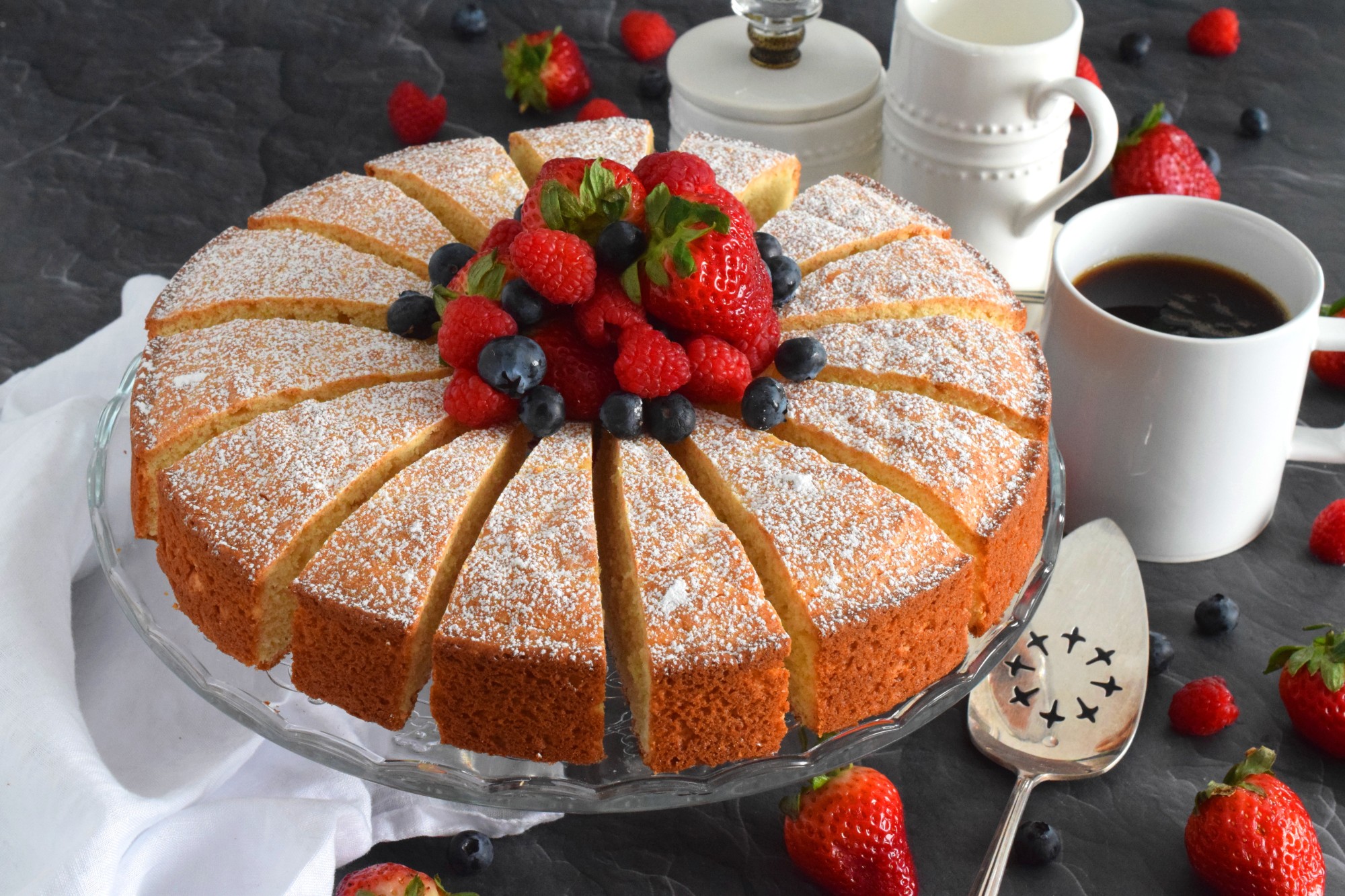 Bakery Style Vanilla Tea Cake - Lord Byron's Kitchen