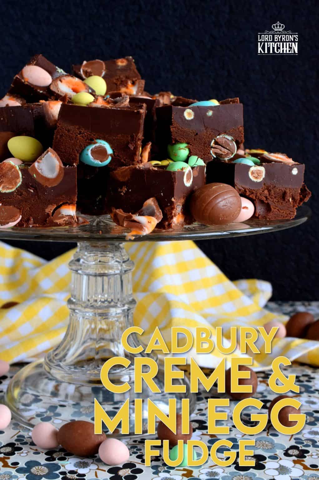 Cadbury Creme and Mini Egg Fudge - Lord Byron's Kitchen