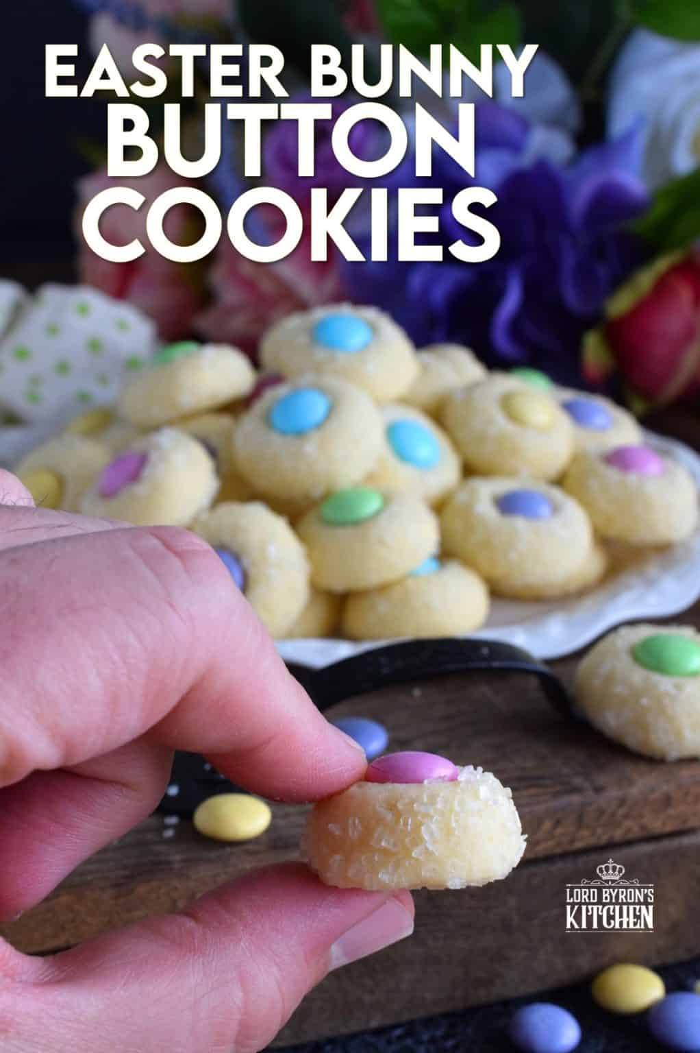 Easter Bunny Button Cookies - Lord Byron's Kitchen