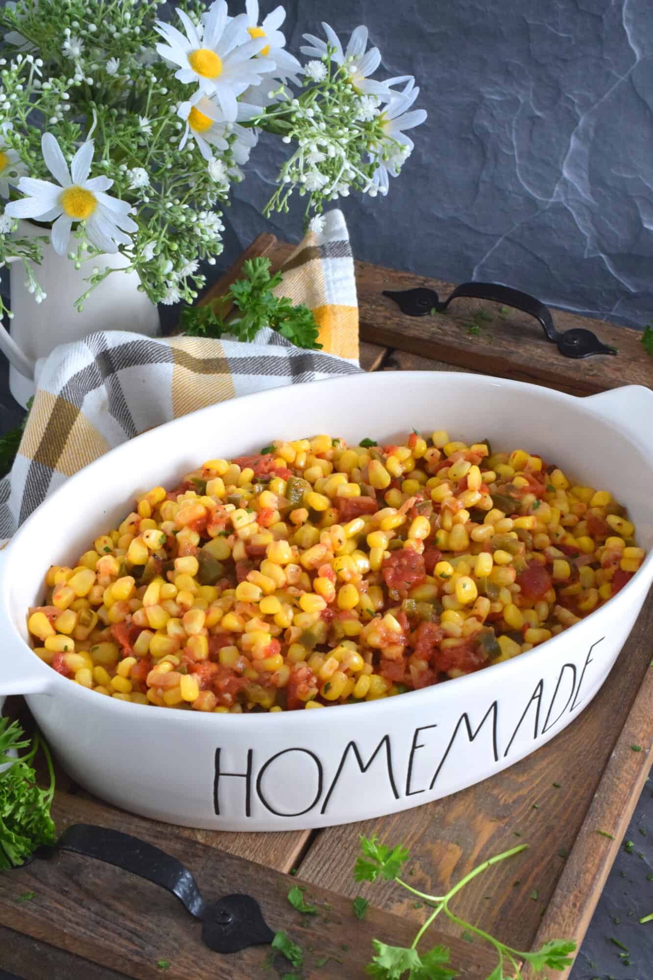 Creamy Old Bay Corn Salad - Lord Byron's Kitchen