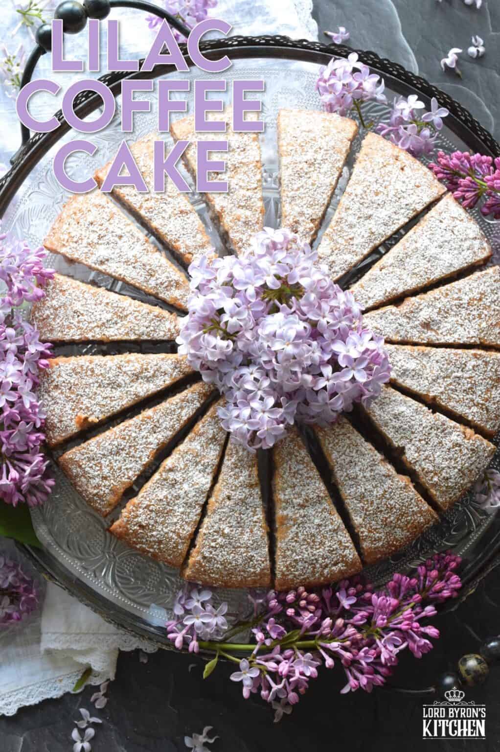 Lilac Coffee Cake - Lord Byron's Kitchen
