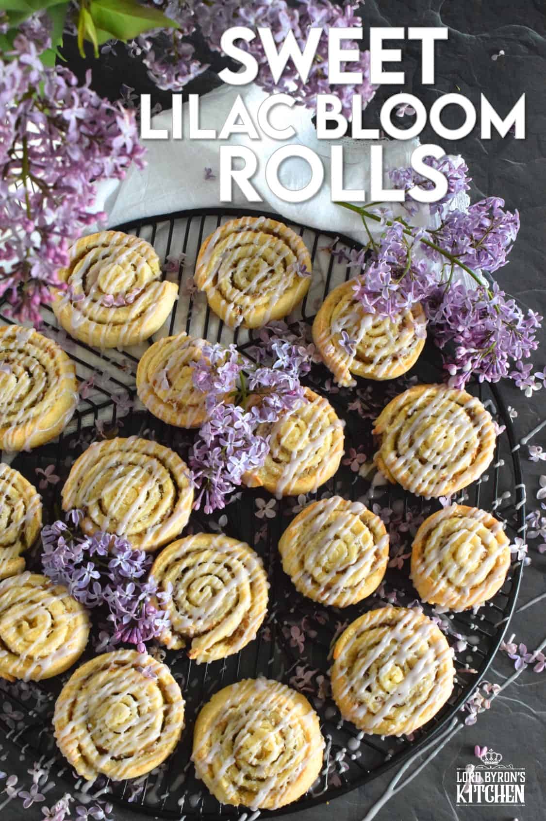 Sweet Lilac Bloom Rolls - Lord Byron's Kitchen