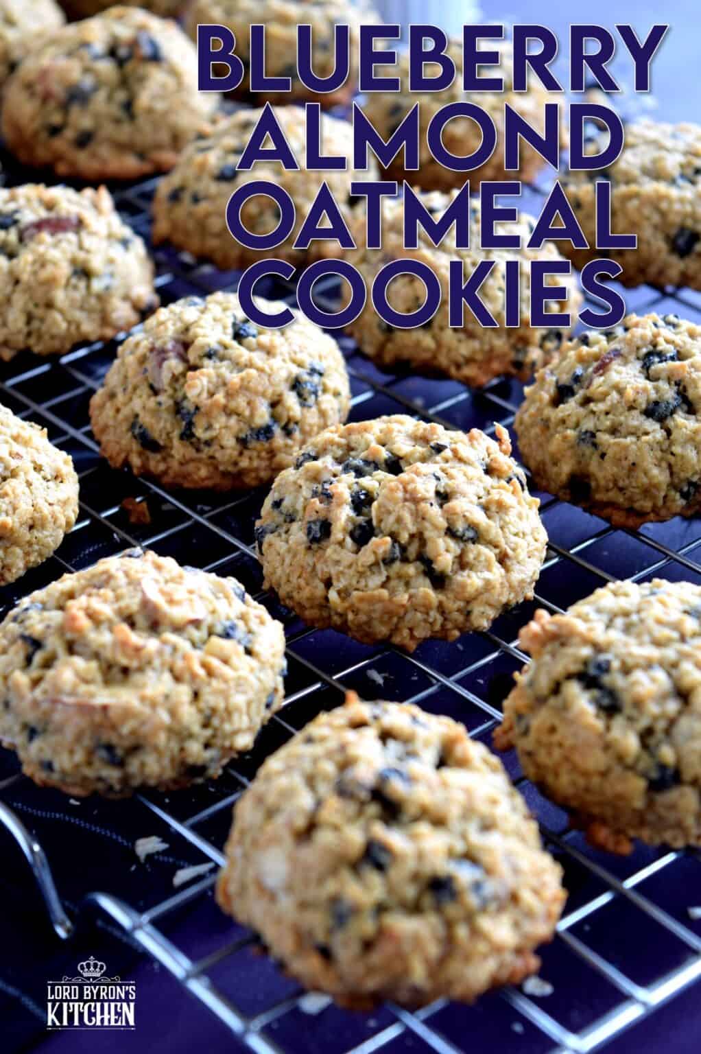 Blueberry Almond Oatmeal Cookies - Lord Byron's Kitchen