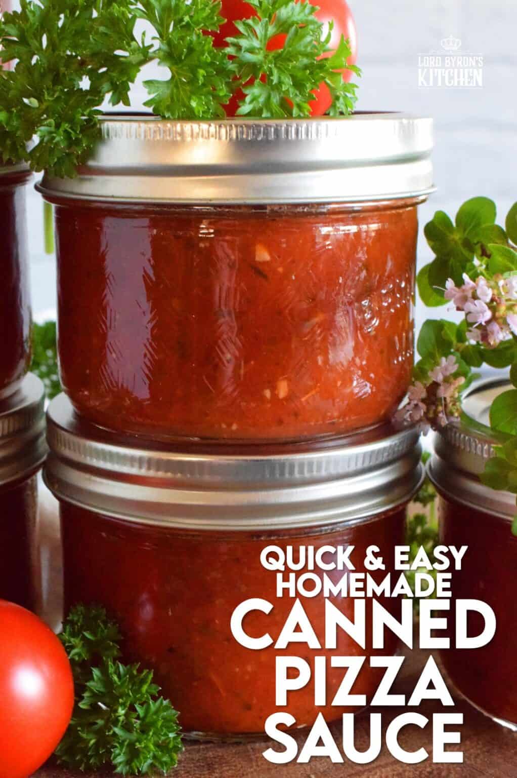 Canned Pizza Sauce - Lord Byron's Kitchen