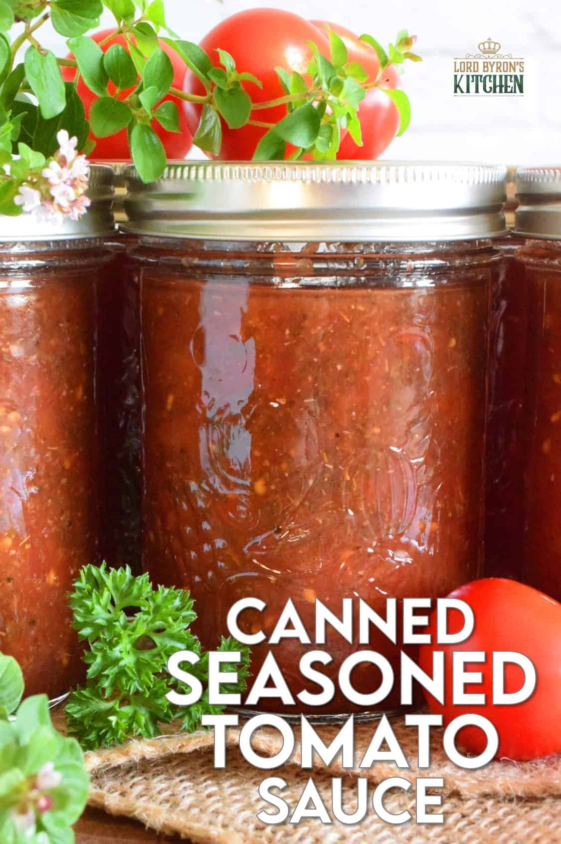 Canned Seasoned Tomato Sauce - Lord Byron's Kitchen
