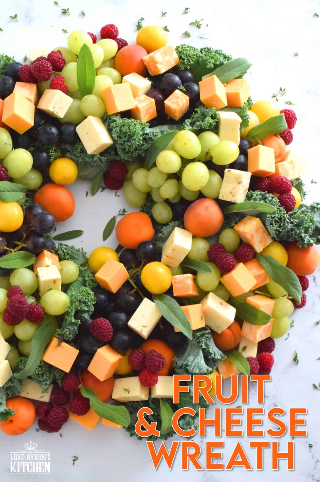 Fruit and Cheese Wreath - Lord Byron's Kitchen