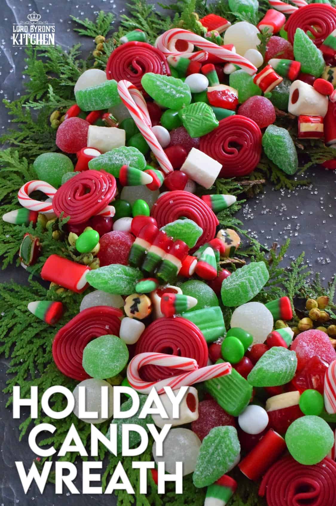 Holiday Candy Wreath - Lord Byron's Kitchen