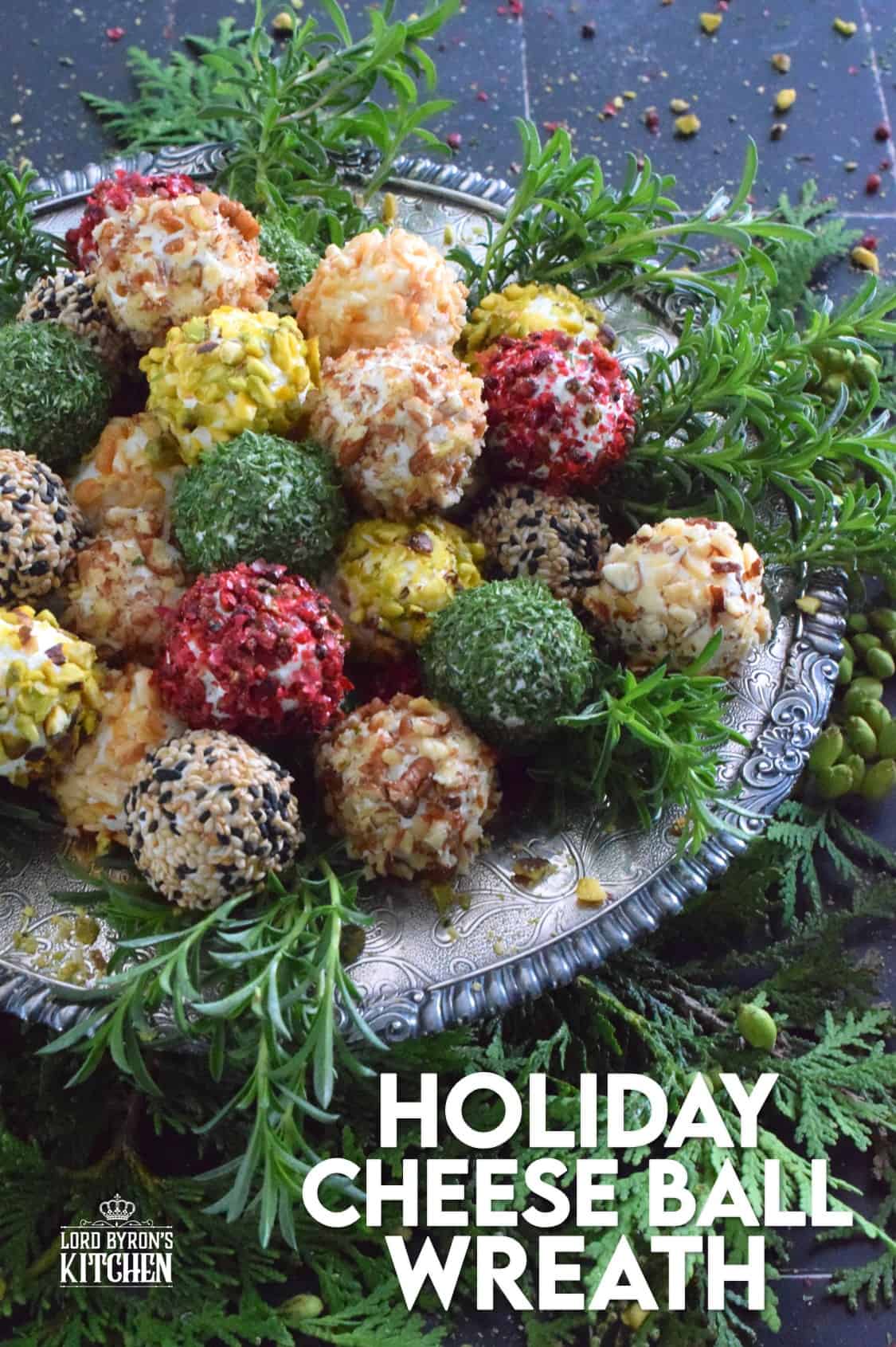 Holiday Cheese Ball Wreath - Lord Byron's Kitchen