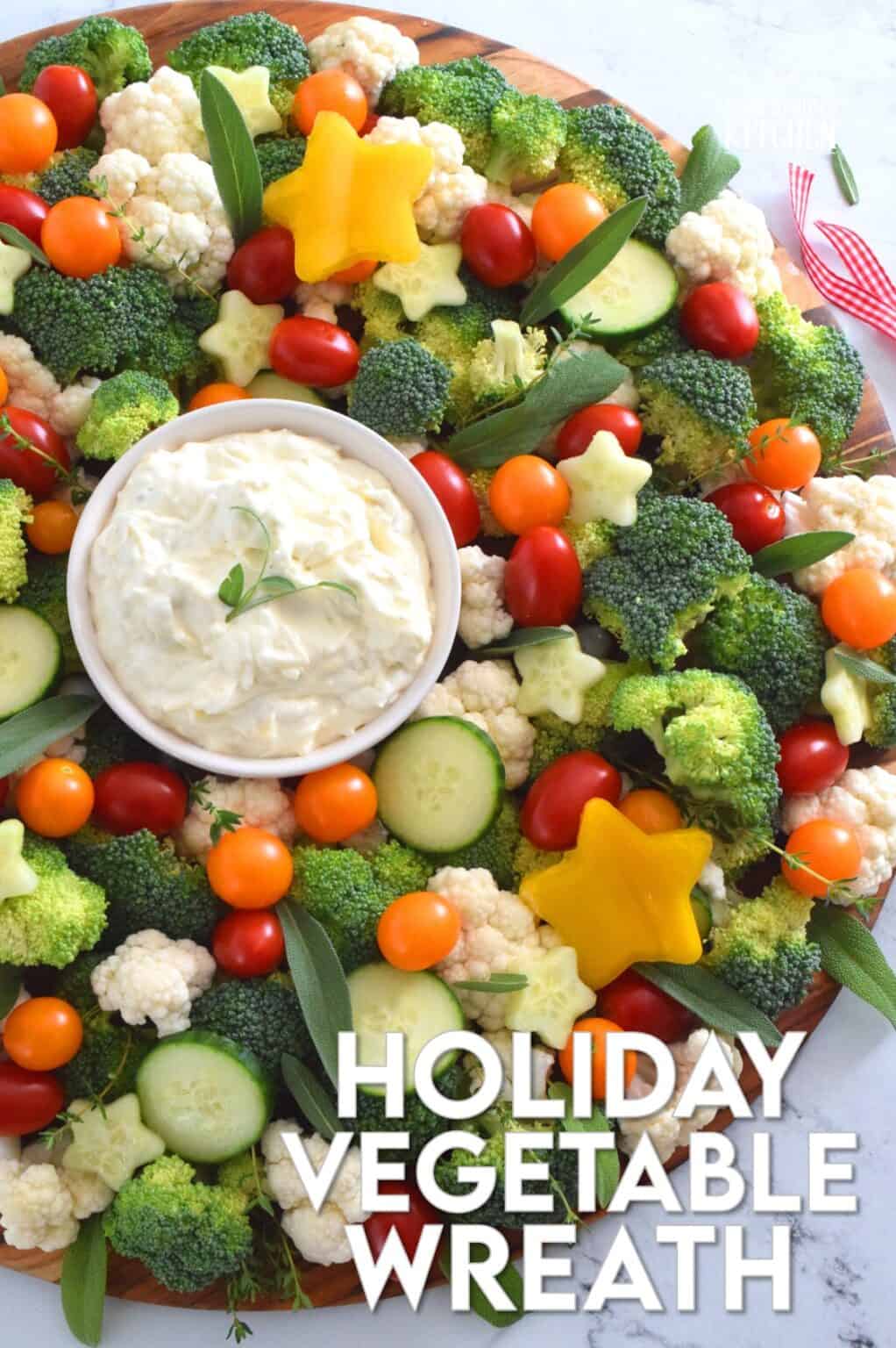Holiday Vegetable Wreath - Lord Byron's Kitchen