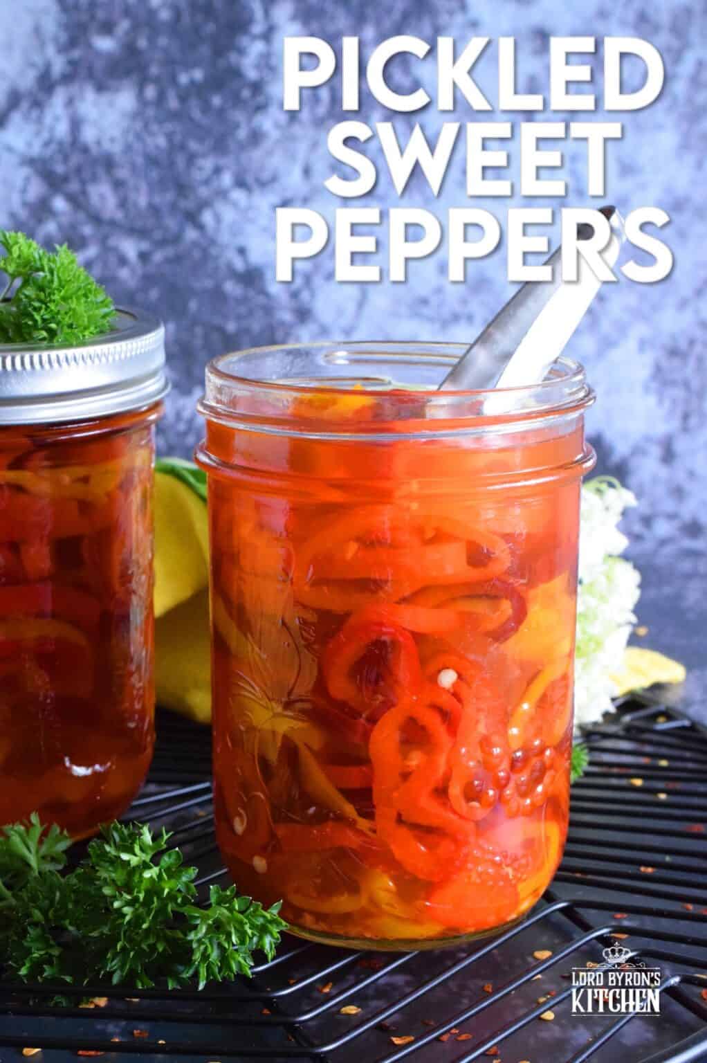 Pickled Sweet Peppers - Lord Byron's Kitchen