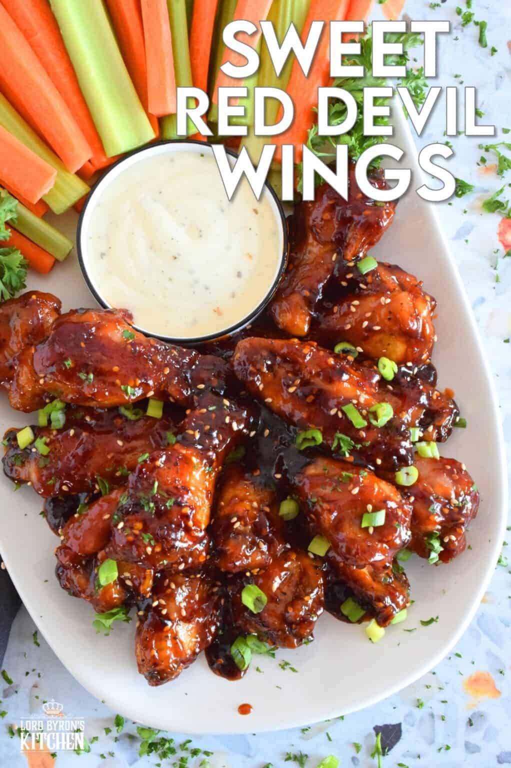 Sweet Red Devil Wings - Lord Byron's Kitchen